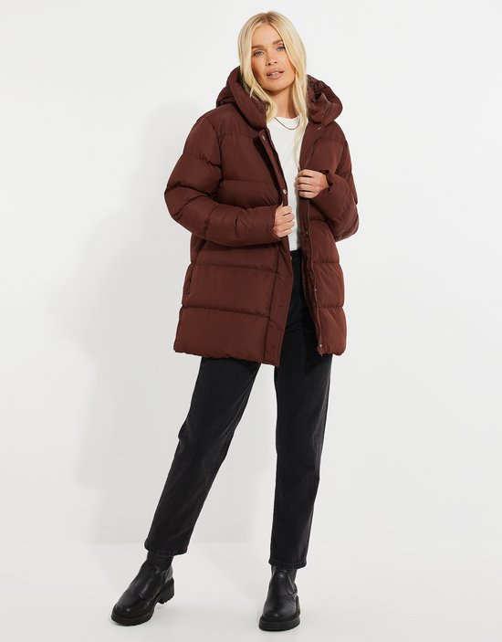 Threadbare Denim Corps Thb Curve Hayley Puffer Jacket Winter Jas | bol.com