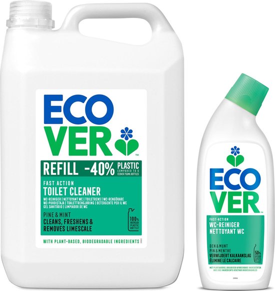 Ecover WC Reiniger - Den & Munt - Voordeelverpakking 5L + 750 ML | bol.com