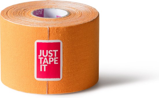 Just Tape It - Oranje kinesiotape - 5m x 5cm | bol