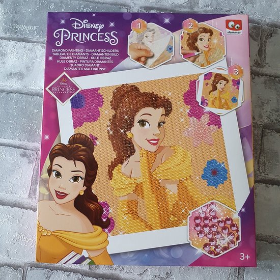 Diamond painting Belle, DIY kit, 16x16 cm | bol.com