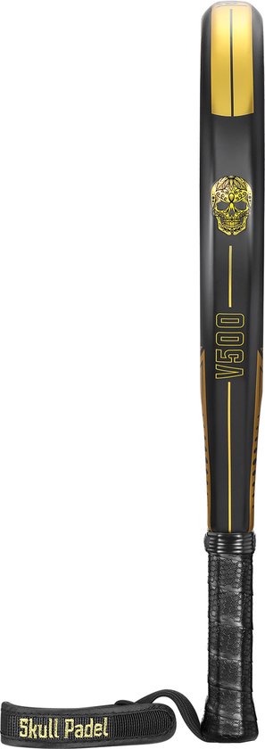 Skull Padel V500 Goud - Padel Racket - Goud - Hybrid - Carbon | bol