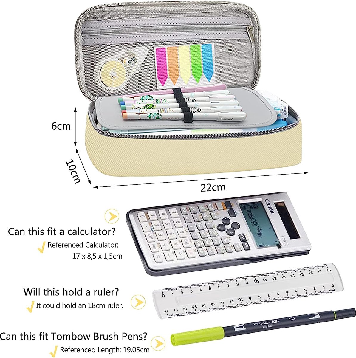 Etui pennenetui groot enkele etui school etui volwassenen etui meisjes ...