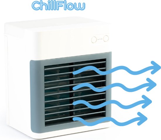ChillFlow Portable Watergekoelde Airconditioner Wit | bol