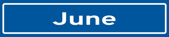 Fotofabriek Straatnaambord June | Straatnaambord met naam | Cadeau June ...