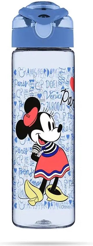Disney Minnie Mouse Waterfles blauw - 630ml | bol