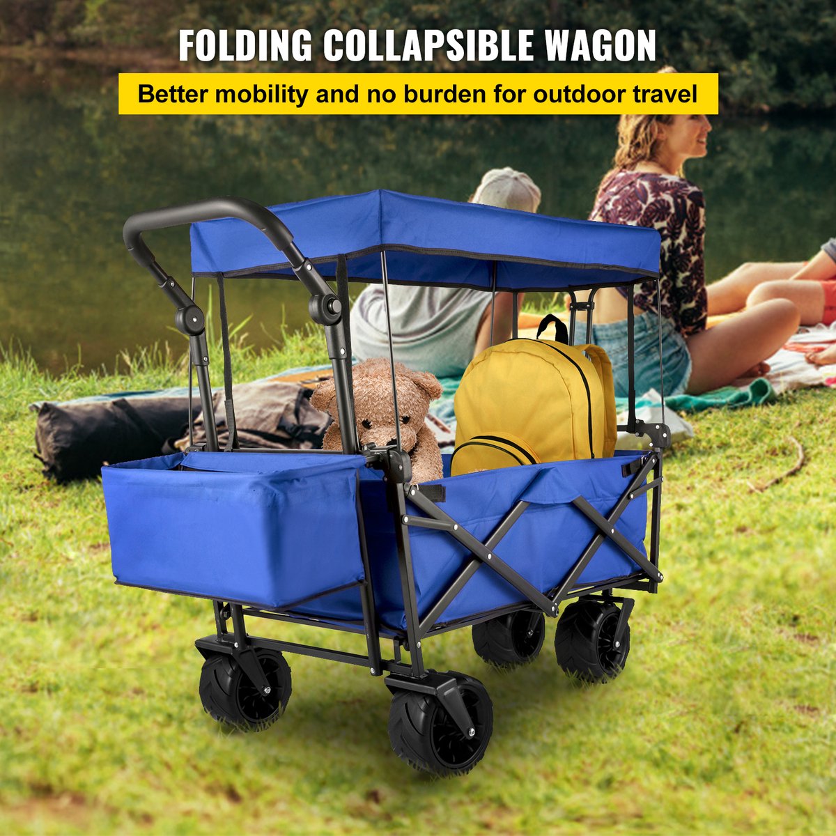Vevor Bolderkar - opvouwbaar - Bolderwagen - kinderwagen | bol.com