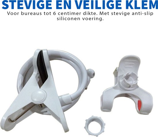 Flexibele Telefoon Houder met Klem - 80 CM Lange Arm ...