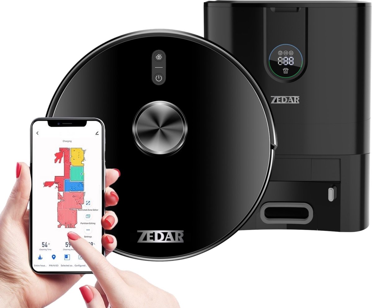 Lidar Robotstofzuiger met Automatisch Leegstation - Laser Navigatie - geschikt voor... | bol
