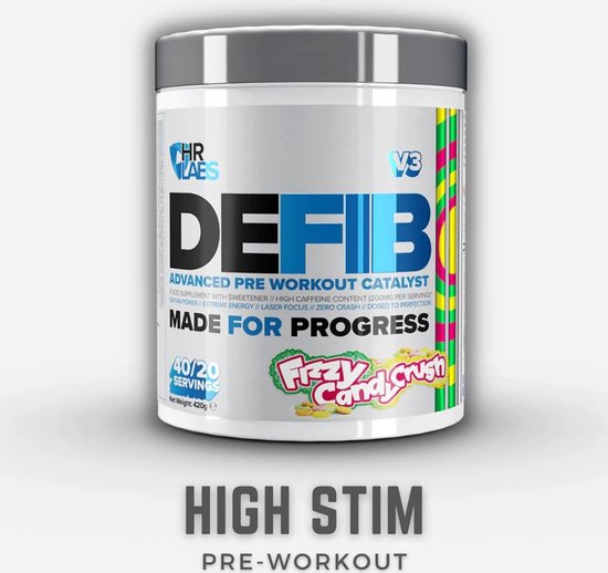 HR Labs - DEFIB V3 - Pre-Workout - 420g - Fizzy CandyCrush | bol