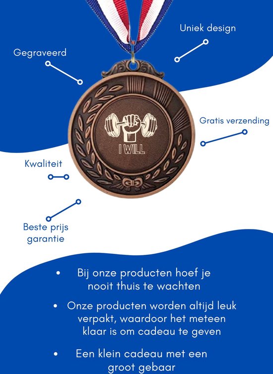 Akyol - fitness medaille bronskleuring - Fitness - beste sporter die er ...