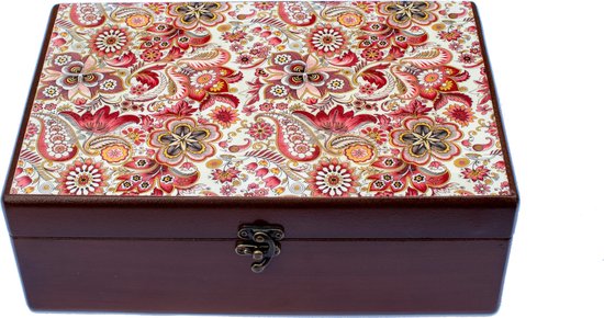Perzische houten doos Naz - 6 vakjes- thee of sierraden - traditioneel ...