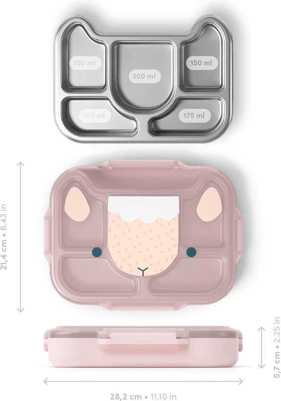 Kinder Lunch Box MB Wonder Sheep - Bento Box met 3 compartimenten ...