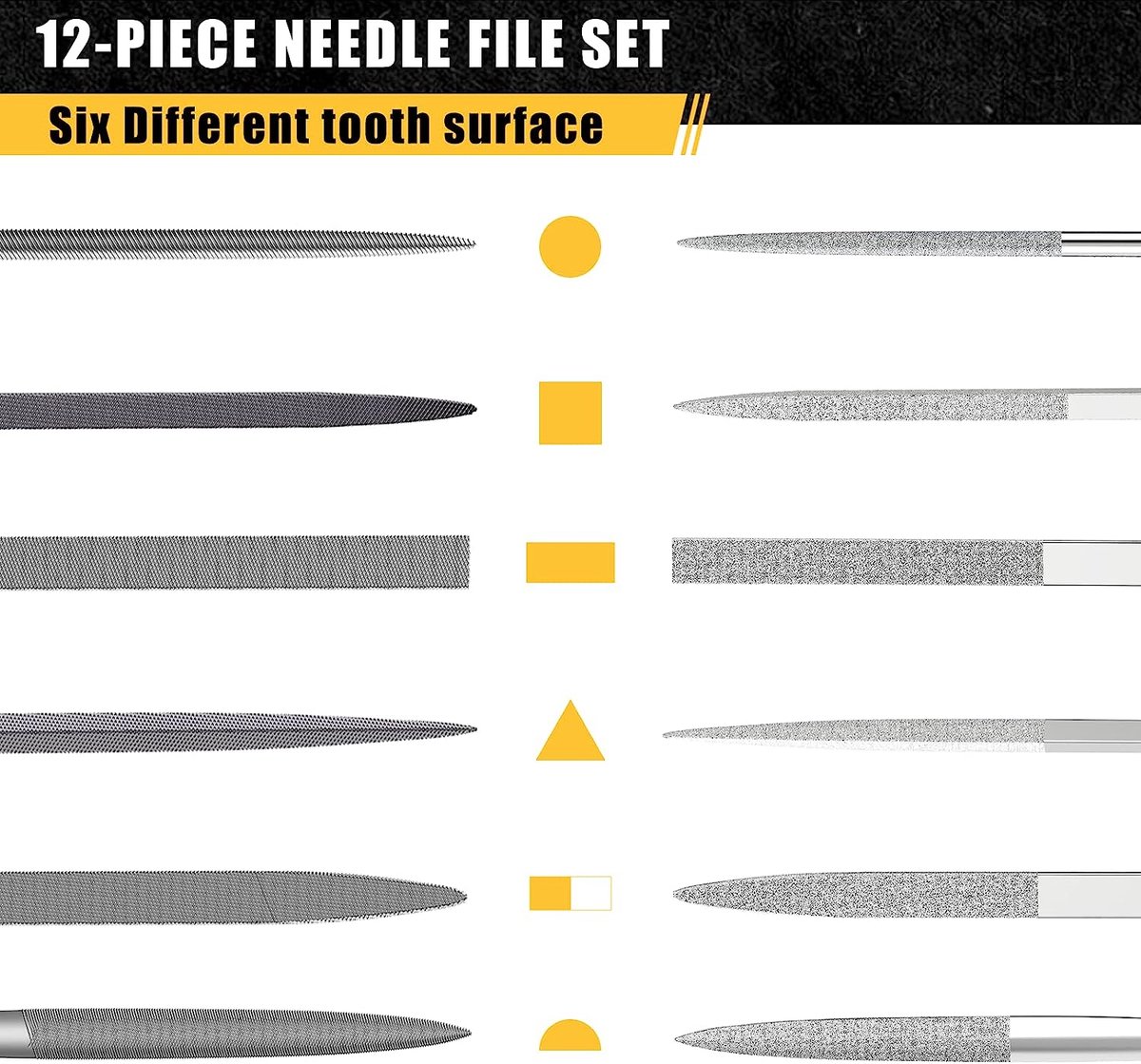 Jeu de limes aiguilles 12 pièces avec sac à outils Le petit jeu de ...