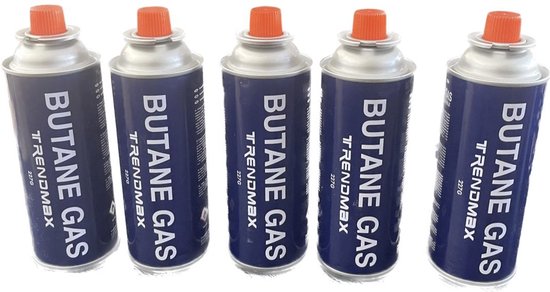 Butaan gasbussen - Butaan gasflessen - 5 stuks a 227 gram - Langdurig - Gasbus... | bol