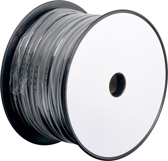 Telefoonkabel 4-aderig op rol - CU koper (AWG30) / zwart - 100 meter | bol