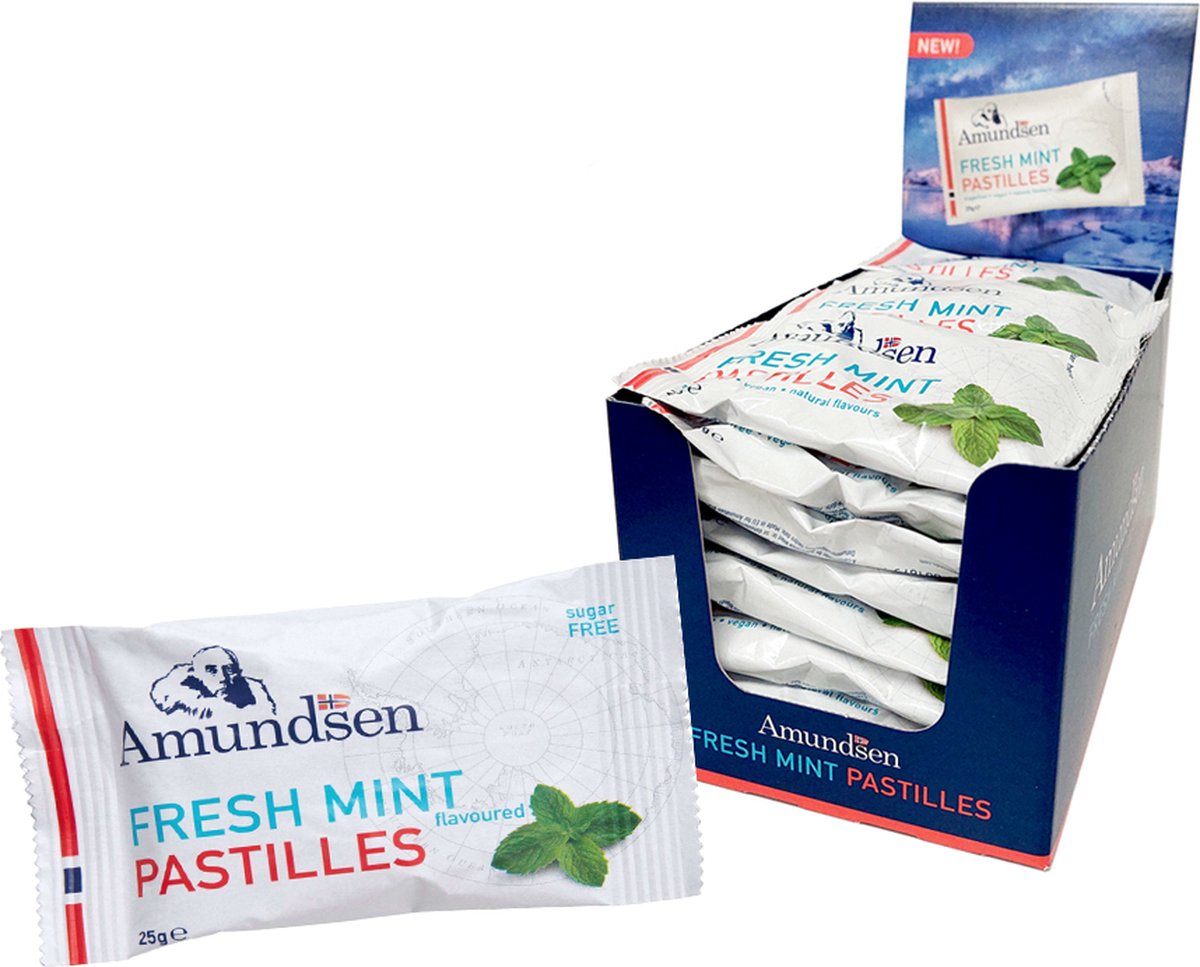 Amundsen Fresh Mint Pastilles - 24 x 25 gram | bol