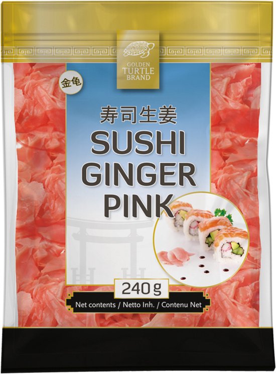 Golden Turtle Sushi gember roze 240 g | bol