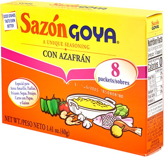 Goya Sazon Con Azafran - kruiden voor soepen, rijst en stoofschotels ...