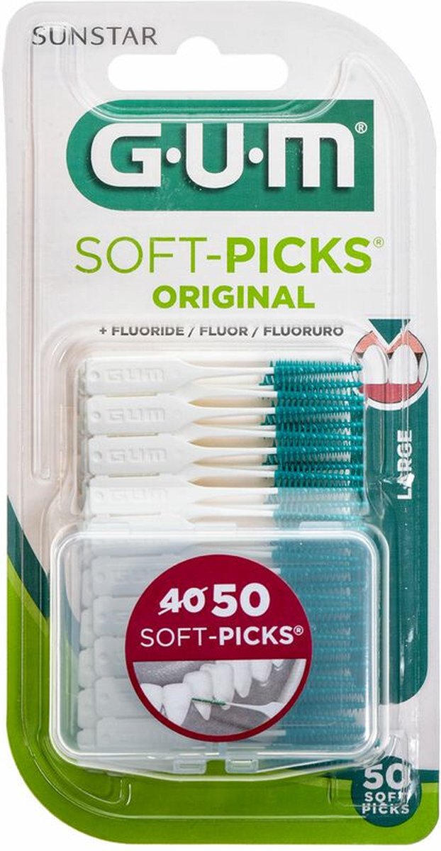GUM Soft-Picks Original Large 50 stuks | bol
