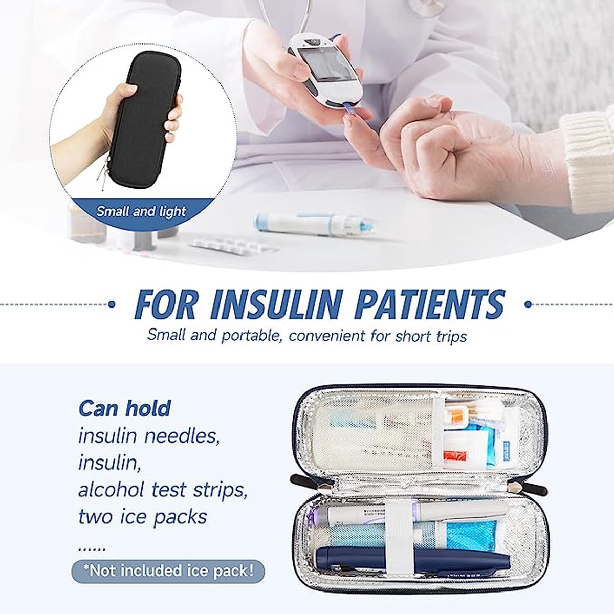 Insulin koeltas voor reistas, Eva insuline-tas voor insuline penen, insuline en andere... | bol