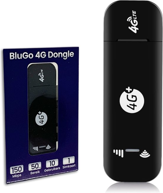 BluGo 4G Dongle - voor Laptop en Computer - Internet Dongel - WiFi ...