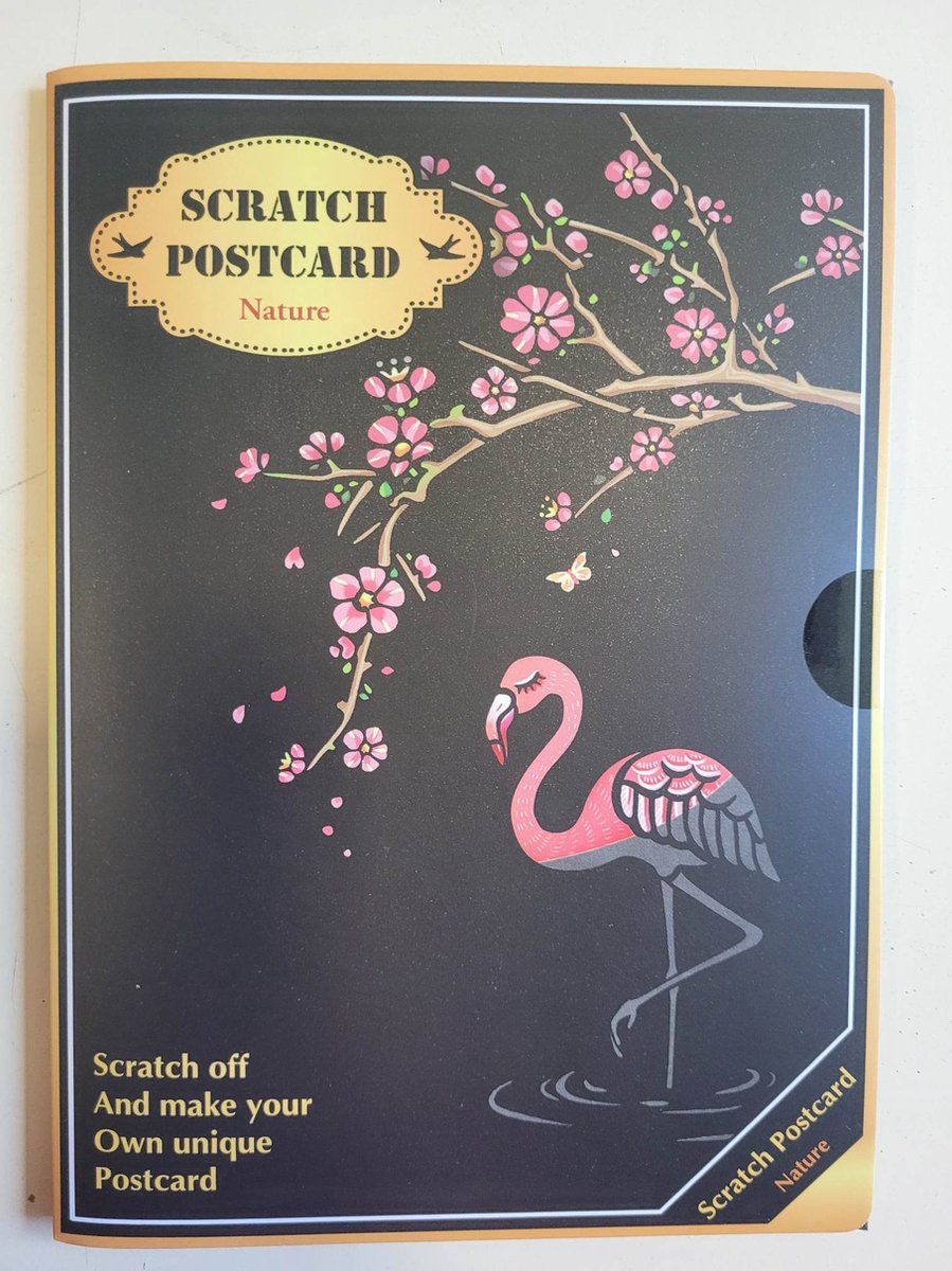 Kraskaarten ( 4 stuks ) scratch postcards - nature | bol.com
