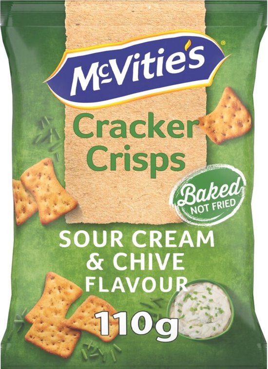 McVities Cracker Crisps - Sour Cream Chive - 14x 110gr | bol