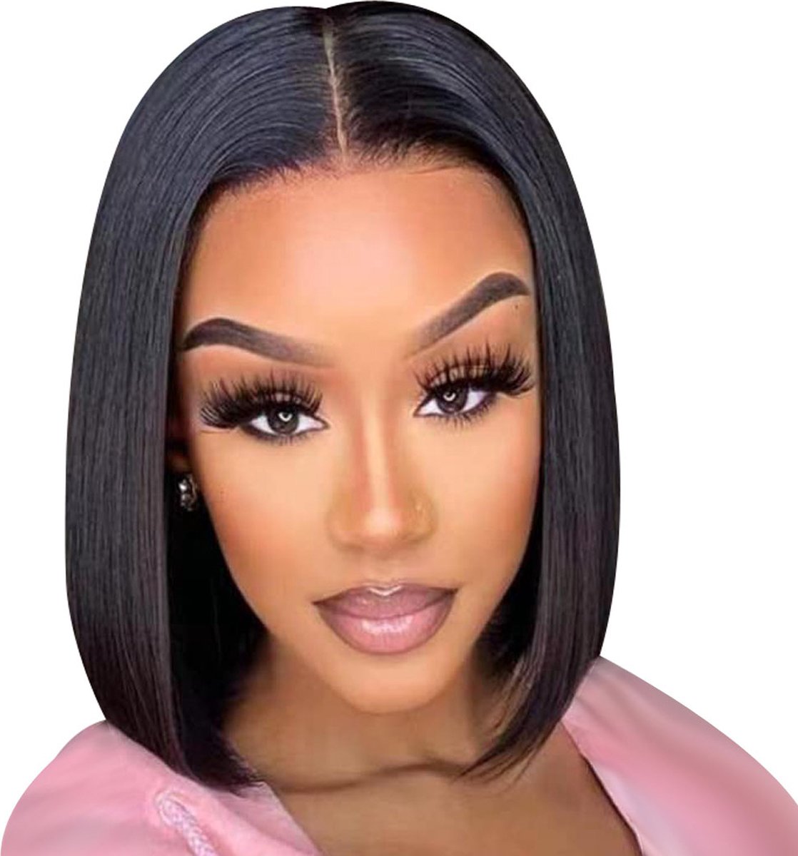 Gratyfied - Pruiken Dames Echt Haar - Pruik Zwart - Pruiken Dames ...