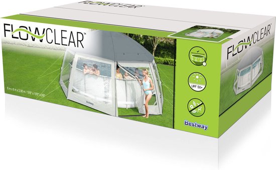 Bestway Flowclear Pool Dome zwembadoverkapping - 600x600x295 cm | bol.com