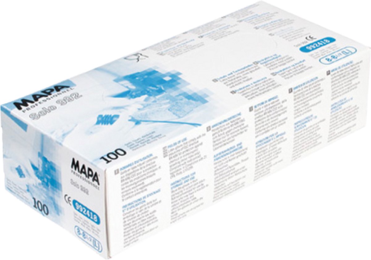 Handschoen Mapa met Latex - met Poeder - 100 stuks in doos | bol.com