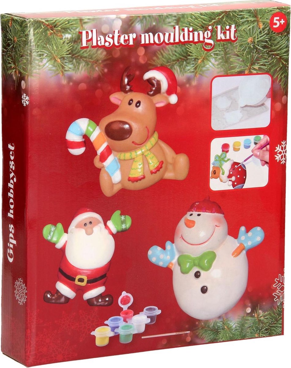 Knutselset Gips Kerst, 11dlg. | bol.com