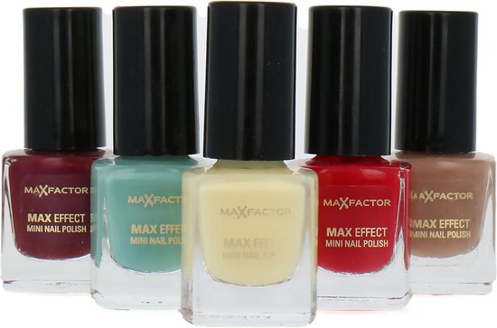 Max Factor Set 24 Mini Nagellak - 5 x 4,5 ml (set van 5) | bol.com