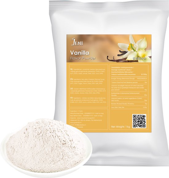 Bubble Tea Powder | Milk Shake Powder | JENI Vanilla Flavor Powder ...