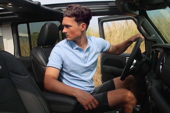 SNEAC comformance wear - Heren polo korte mouw - Bernard - Lichtblauw ...