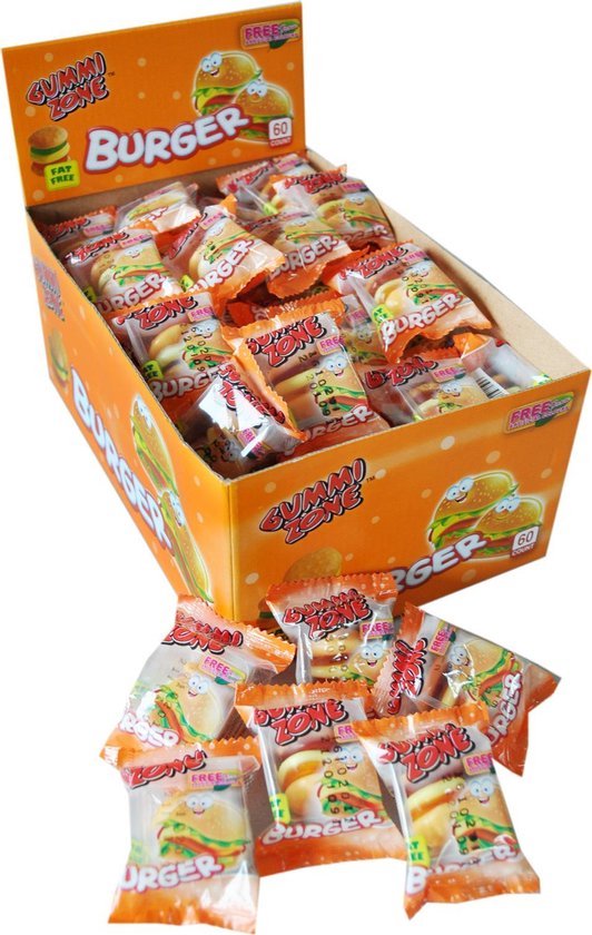 Gummi Zone Burger 60 stuks | bol