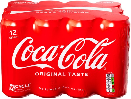 Coca-Cola goût original élégant canette 24 x 33 cl | bol.com