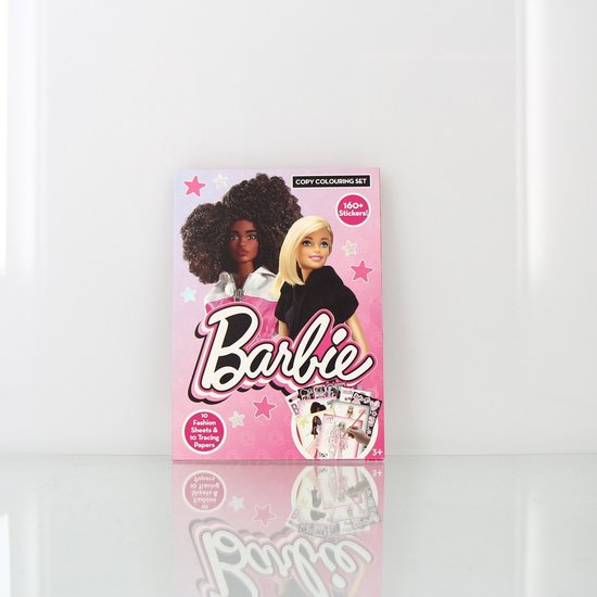 Barbie Copy Colouring Set - 10 vellen fashion om te kleuren en 160 ...