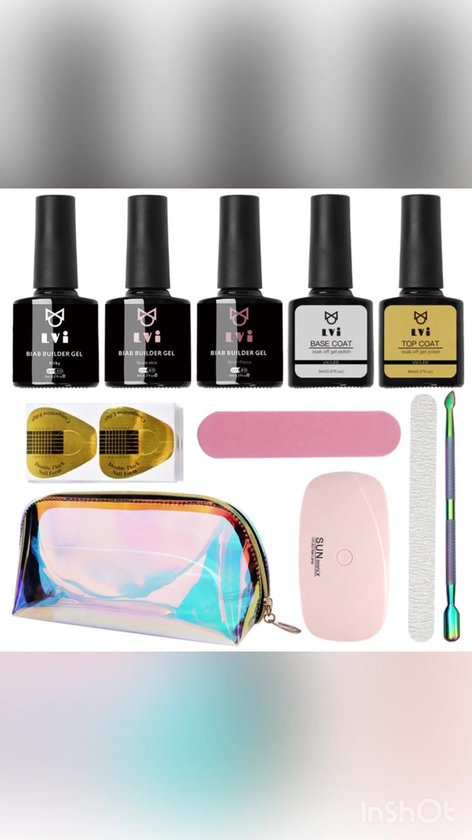 BIAB Starter Pakket- Builder Gel In A Bottle -complete set incl. UV lamp-Doe Het Zelf... | bol