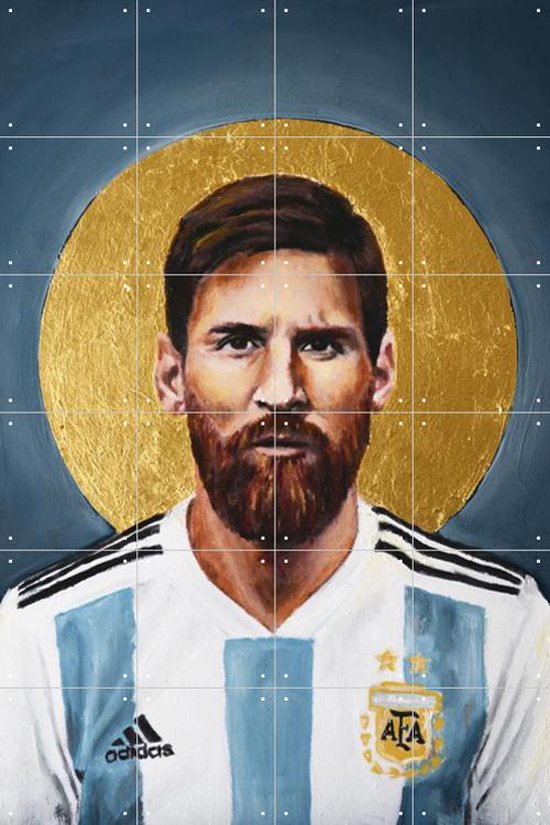 IXXI Lionel Messi - Wanddecoratie - Portretten - 80 x 120 cm | bol.com