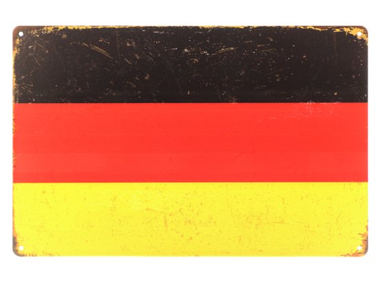 Wandbord – Mancave – Duitse Vlag - Germany - Deutschland – Vintage ...