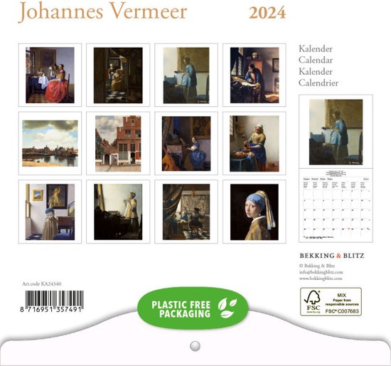 Vermeer Mini Kalender 2024 | bol