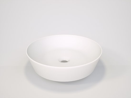 Balmani Still waskom matte Solid Surface rond Ø 38 cm | bol.com