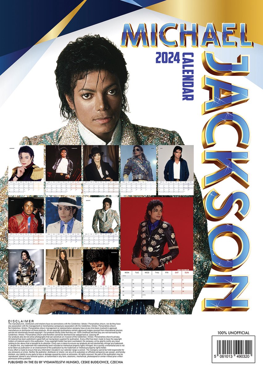 Michael Jackson Calendrier 2024 A3 | bol.com