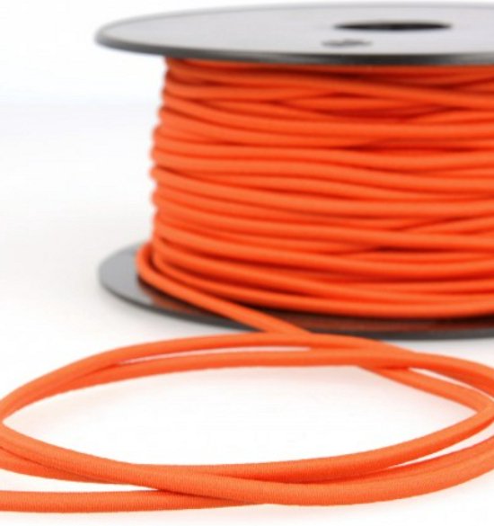 Elastiek 1 meter rond 3mm - oranje rekker | bol