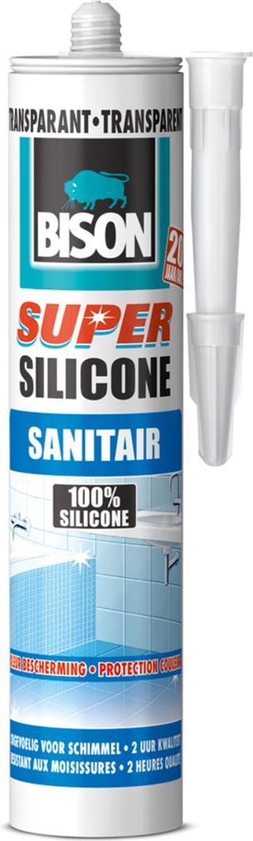 Bison Siliconenkit Super Sanitair - 310 ml | bol