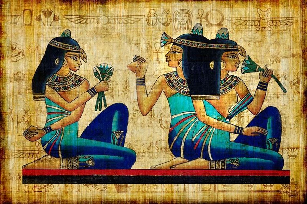 Diamond Painting Egyptische tekening - 40 x 60 cm FULL (vierkante ...