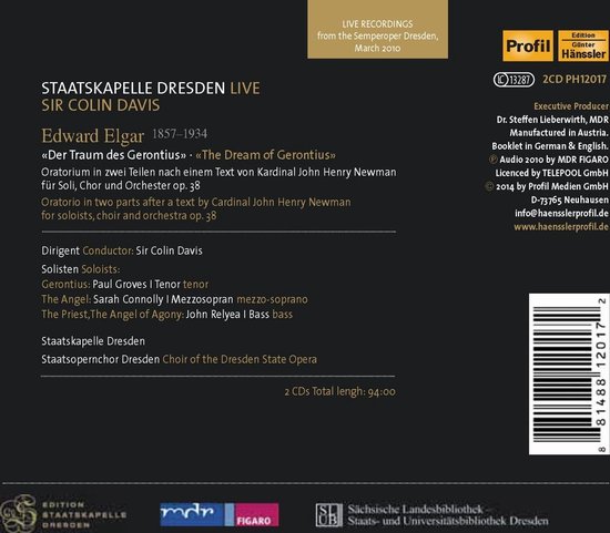 Conolly & Relyea & Staatskapelle Dresden, Sir Colin Davis - Staatskapelle Dresden Vol.... | bol