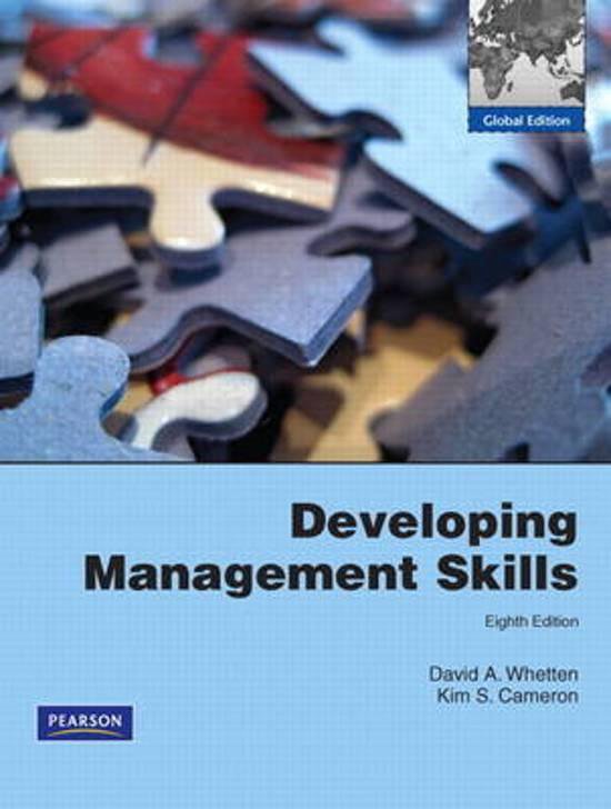 Developing Management Skills | 9780135103029 | David Whetten | Boeken ...