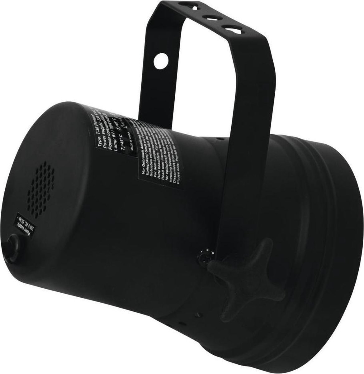 Eurolite Par-36 - T-36 Pinspot met stekker - Zwart - Met Lamp ...