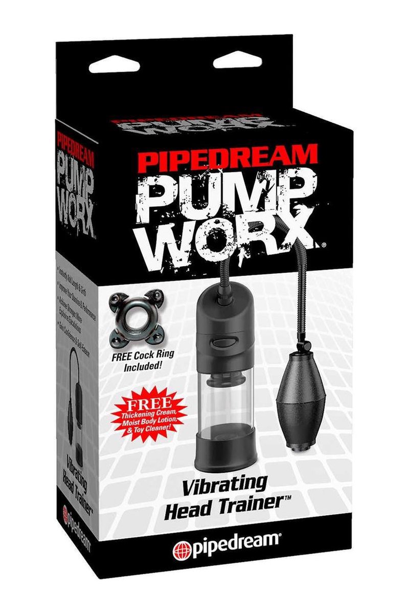 Pipedream Pump Worx Vibrating Glans Pump Head Trainer - Noir | bol.com